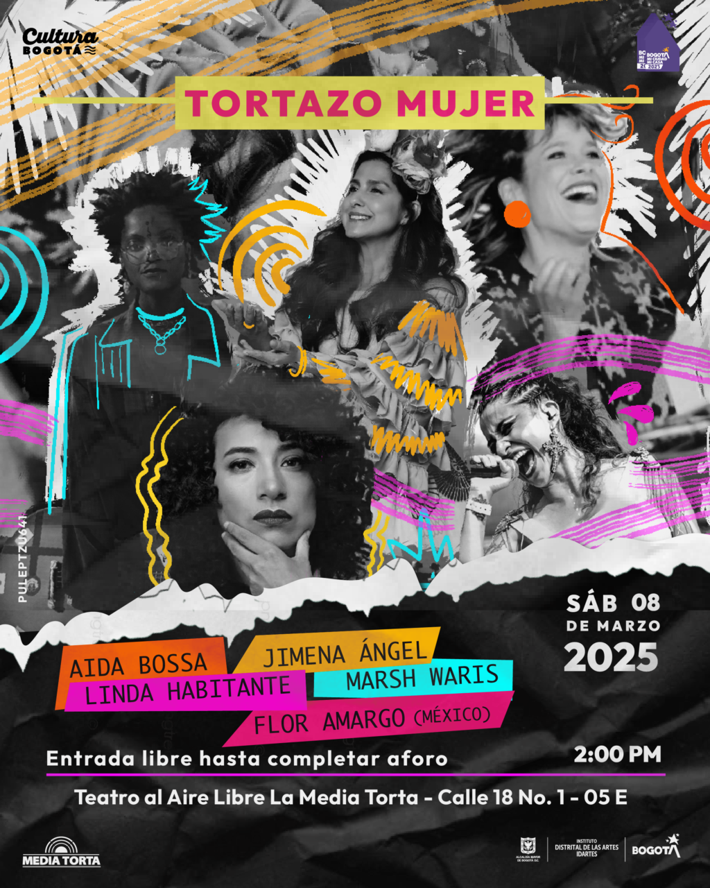 “Tortazo mujer” con Aida Bossa, Jimena Ángel, Linda Habitante y Marsh ...